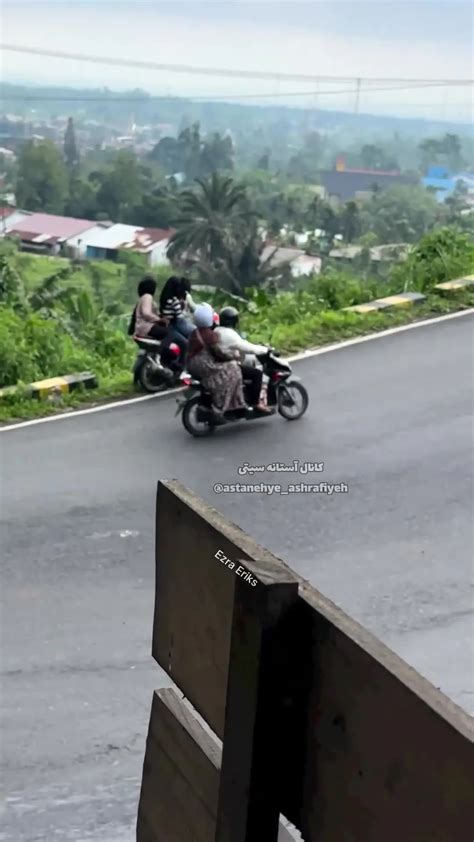 کلیپ بامزه موتور سواری ۳ دختر و در آخر سقوط
