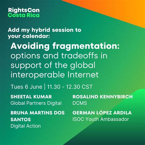 Sheetal Kumar On Linkedin Excited To Be On This Rightscon Session Tomorrow Where Bruna Santos