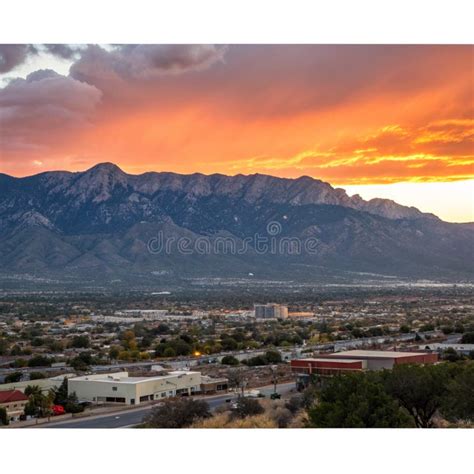 Sandia Mountains In Albuquerque Nm Stock Illustration Illustration