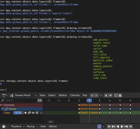 Scripting How To Set Grease Pencil Stroke Thickness Via Python Blender Stack Exchange