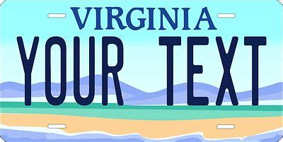 Virginia Mountain Personalized Custom License Plate Car Motorcycle Bike