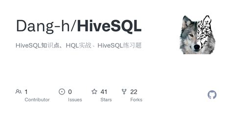 GitHub Dang h HiveSQL HiveSQL知识点HQL实战HiveSQL练习题 GitHub Dang h HiveSQL HiveSQL知识点HQL实战HiveSQL练习题