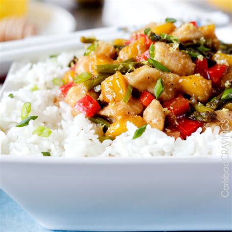 Honey Lemon Chicken Stir Fry Veggies And Mango Carlsbad Cravings