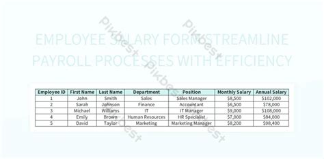 نموذج الرواتب Excel قالب Xls أو Xlsx تحميل مجاني Pikbest