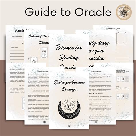 Printable Oracle Guide Comprehensive Guidebook For Card Readings Ideal Tool For Spiritual