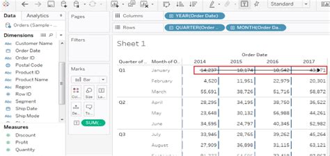 Tableau表格计算 Tableau教程