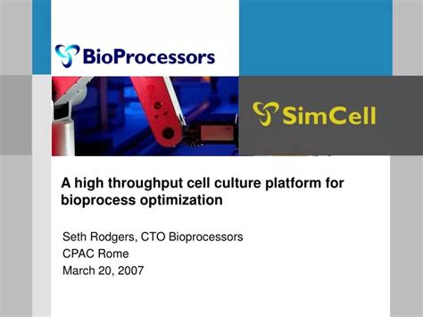 Ppt A High Throughput Cell Culture Platform For Bioprocess Optimization Powerpoint