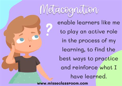 What About Metacognition In The Esl Efl Classroom Miss E Classroom