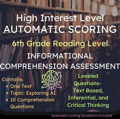 Automatic Scoring Iri 6th Grade Informational Assessment Exploring Ai Proscons