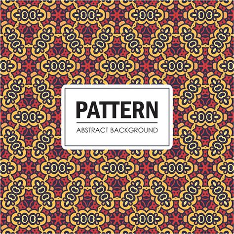 Premium Vector Decorative Seamless Pattern Template Background