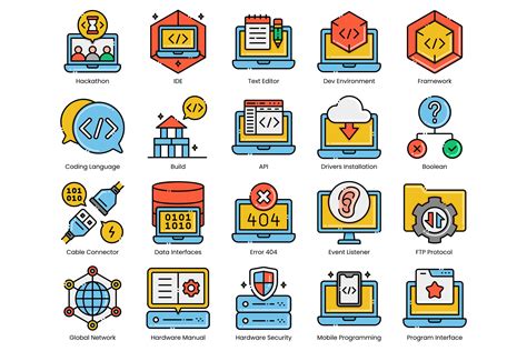 75 Computer Science Icons Aestheti Masterbundles