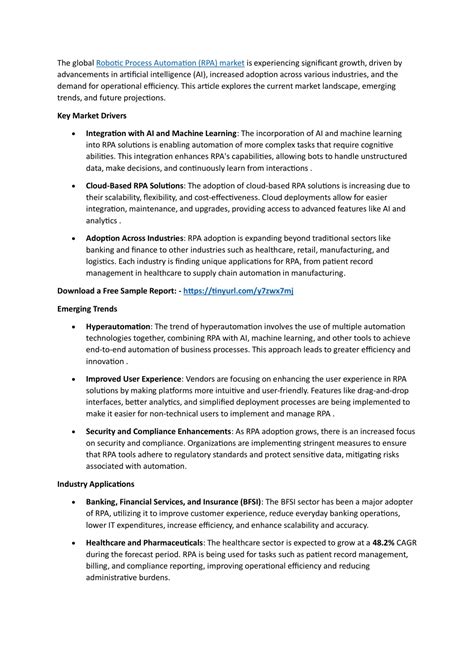 Ppt Robotic Process Automation Rpa Market Powerpoint Presentation