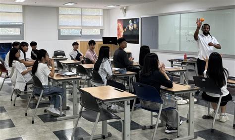 장수 중학생들 실생활 영어 체험으로 글로벌 감각 키워