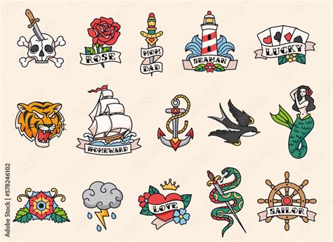American Traditional Sailor Tattoos