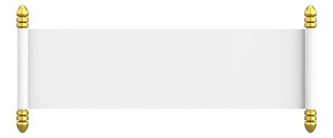 Premium Photo Scroll Paper Text Box 3d Illustration