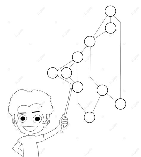 Cartoon Drawing Of Pointing Chart Social Network Communication User Connection Photo Background