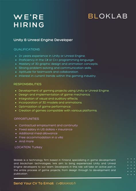unity unrealengine developer bloklab limited