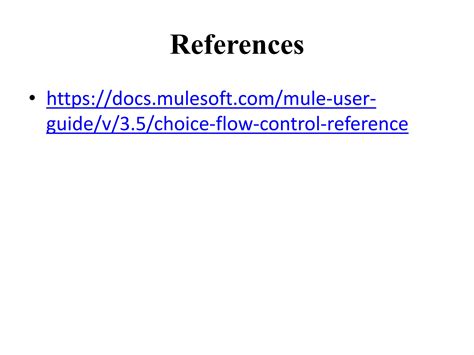 Mule Choice Component Ppt