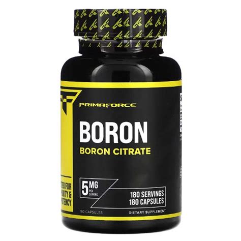 Primaforce Boron Citrate 5 Mg 180 Capsules Hercules Supplements Egypt