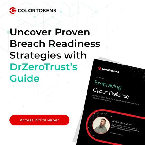 Colortokens Inc On Linkedin Master Breach Readiness With Dr Zero Trusts Guide On Xshield…