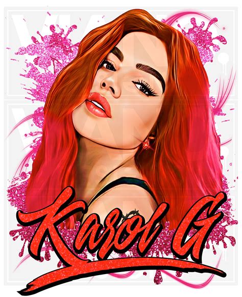 Karol G Red Hair Png Digital Download File Sublimation Karol Etsy Hong Kong