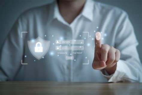 Fingerprint Scan And Biometric Authentication To Connect Username And