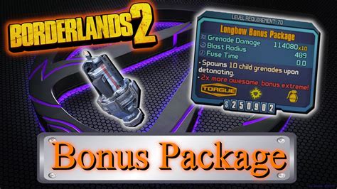 Legendary Item Guide Bonus Package Borderlands 2 Youtube
