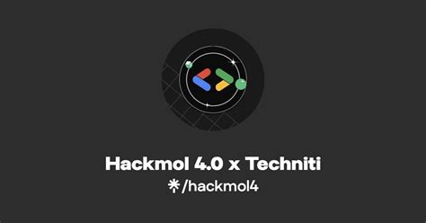 Hackmol 40 X Techniti Twitter Instagram Linktree