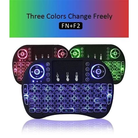 Jual Mini Keyboard Wireless I8 Backlit Lampu 2 4g For Pc Android Tv Shopee Indonesia