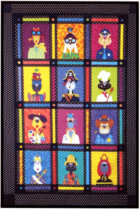 Sylvester Pattern Block 2 Of Kitty City Quilt Etsy