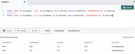 CT Dbt Show Output Json Converts Integers To Scale Numerics Issue Dbt