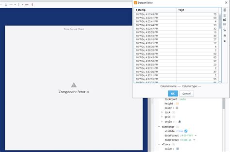 Component Error Time Series Chart With A Query Ignition Inductive Automation Forum