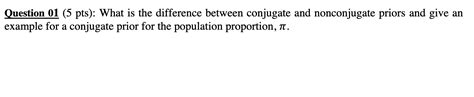 Solved Question 01 5pts What Is The Difference Between