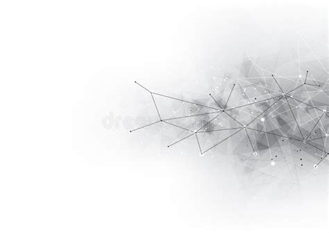 Background Abstract Polygon Data Technology Communication Vector Stock
