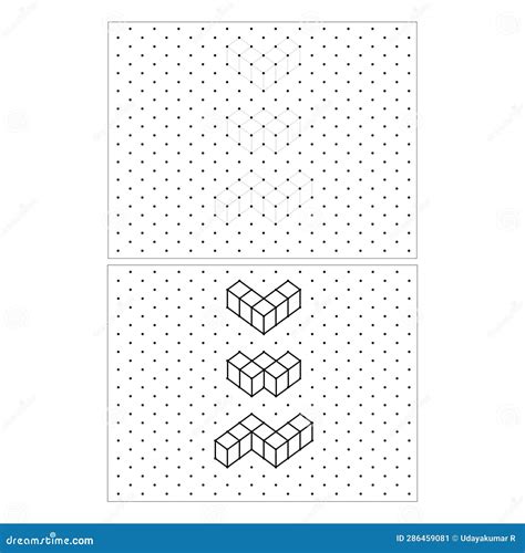 Practice Exercise Draw An Isometric Cube On Each Of These Shapes Using The Dotted Lines On A