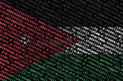 Jordan Flag Is Depicted On The Screen With The Program Code The