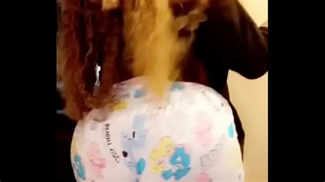 Big Bubble In Care Bear Pjs For Daddy