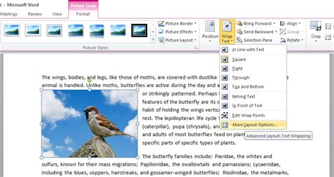 How To Wrap Text In Word From One Side UPaae