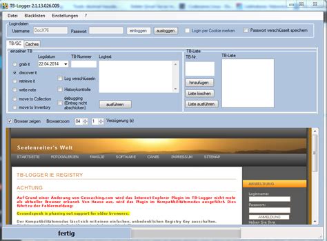geocaching tb logger tagebuch eines internetjunkies