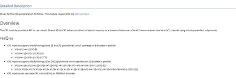 Crc32 Forum Ra Mcu Renesas Engineering Community