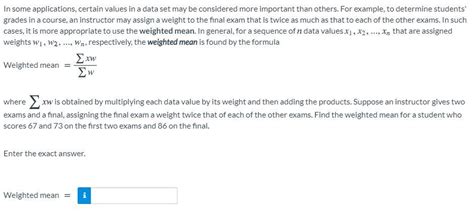 solved in some applications certain values in a data set