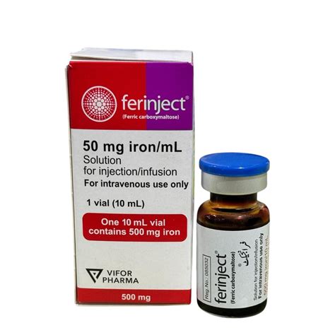 Ferinject Iv Injection 500mg10ml 1 Box 1 Injection Multan Plus