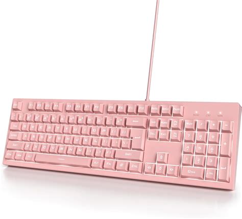 Light Up Keyboard】this Pink Gaming Keyboard Offers Two Fantastic
