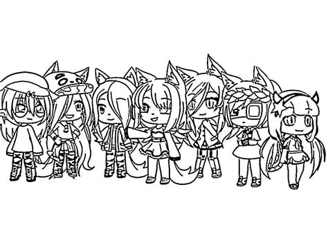 Gacha Life Characters Coloring Page Download Print Or Color Online