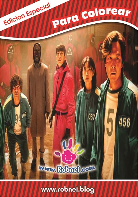 Descargar Librito Para Colorear De El Juego Del Calamar Gratis