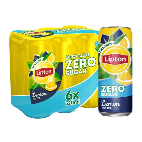 Buy Lipton Ice Tea Zero Sugar Lemon Can 320 Ml X 6 Pcs Online In Uae Talabat Uae