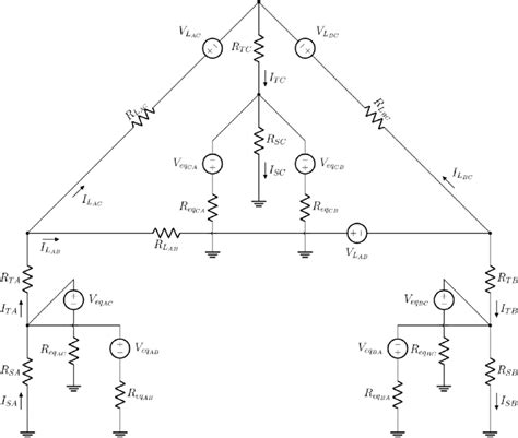 Equivalent Circuit For The Line Model Download Scientific Diagram