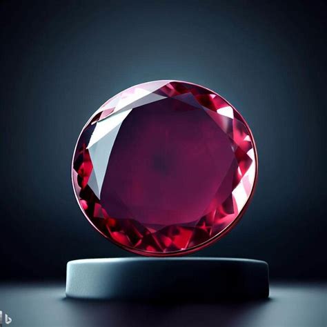 Premium Ai Image Ruby On A Dark
