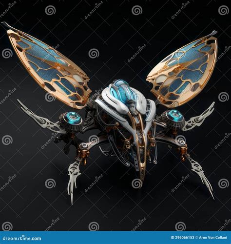 Futuristic Drone Hyper Modern Aerial Marvel With Bionic Wing