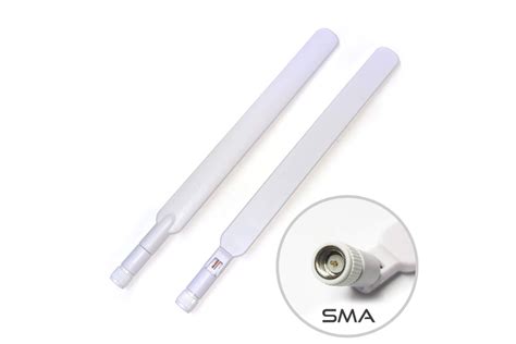 3G/4G LTE антенна для роутера 5 Дб SMA (800-2700 МГц) White , 2 шт